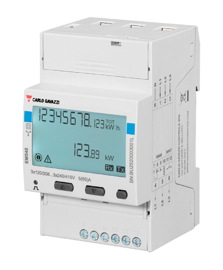 Energy Meter EM540 - 3 phasen - max 65A/Phase saldierend für Victron ...